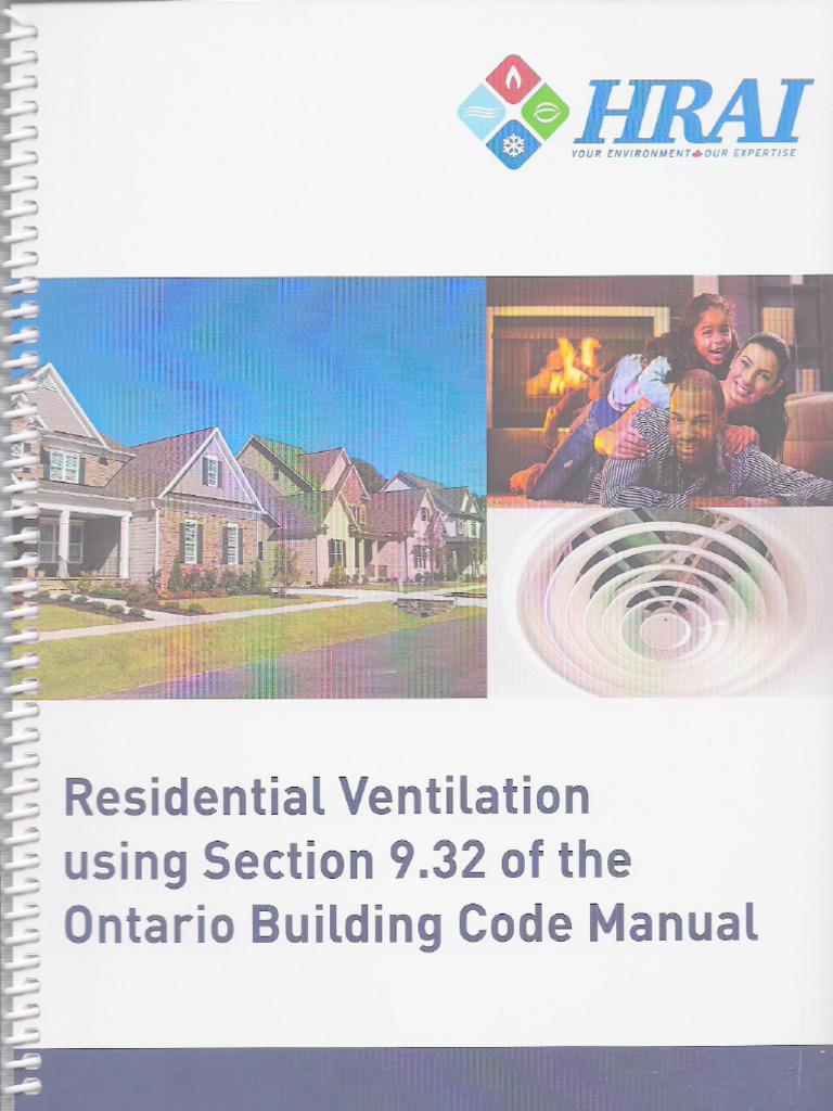 HRAI Residential Ventilaton Using Section 9.32 of The Ontario Building Code Manual - New | PDF