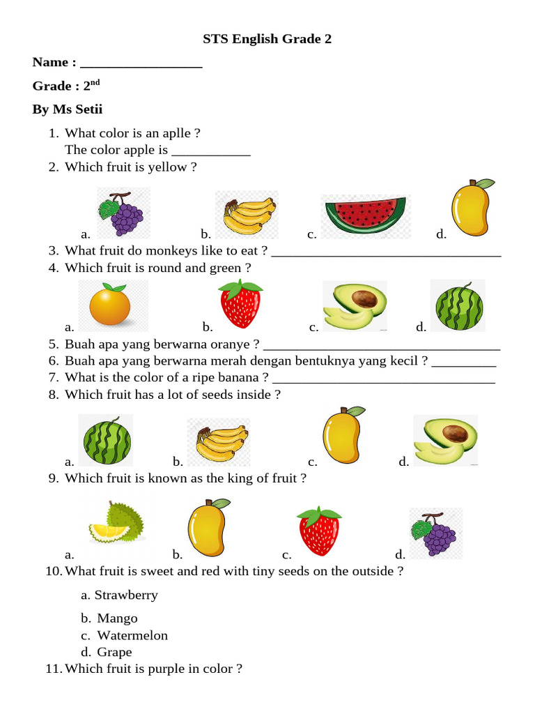 STS English Grade 2 Khanza | PDF