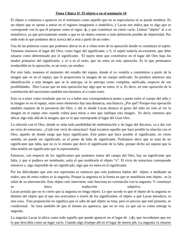 Tema Final OBJ A SEM 10 | PDF