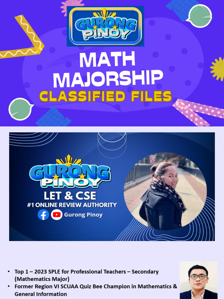 CF 1 Mathematics | PDF