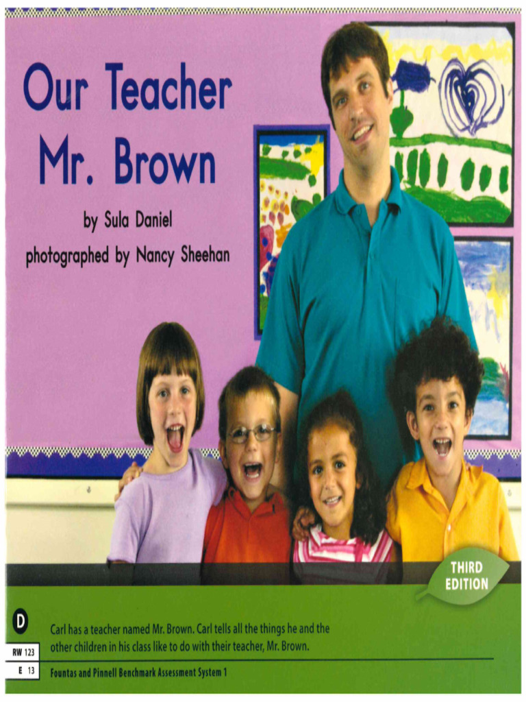 (D) Our Teacher, MR Brown (NF) | PDF