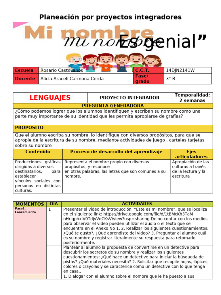 Mi Nombre Es Genial (2) - 1 | PDF