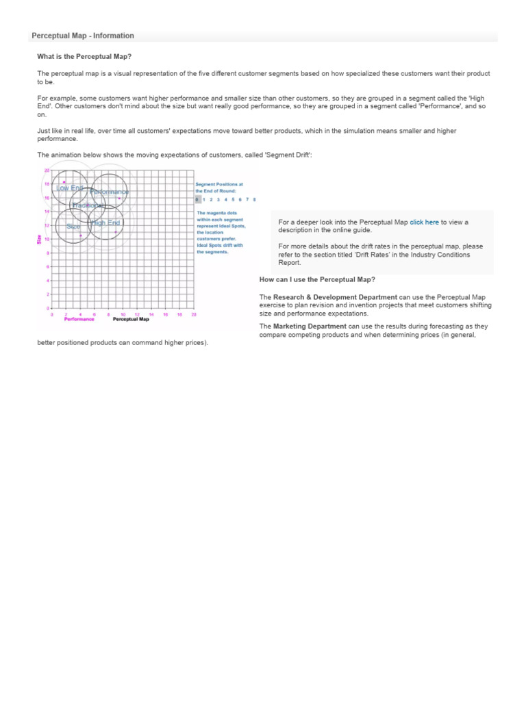 Perceptual Map - Information _ Capsim Portal | PDF