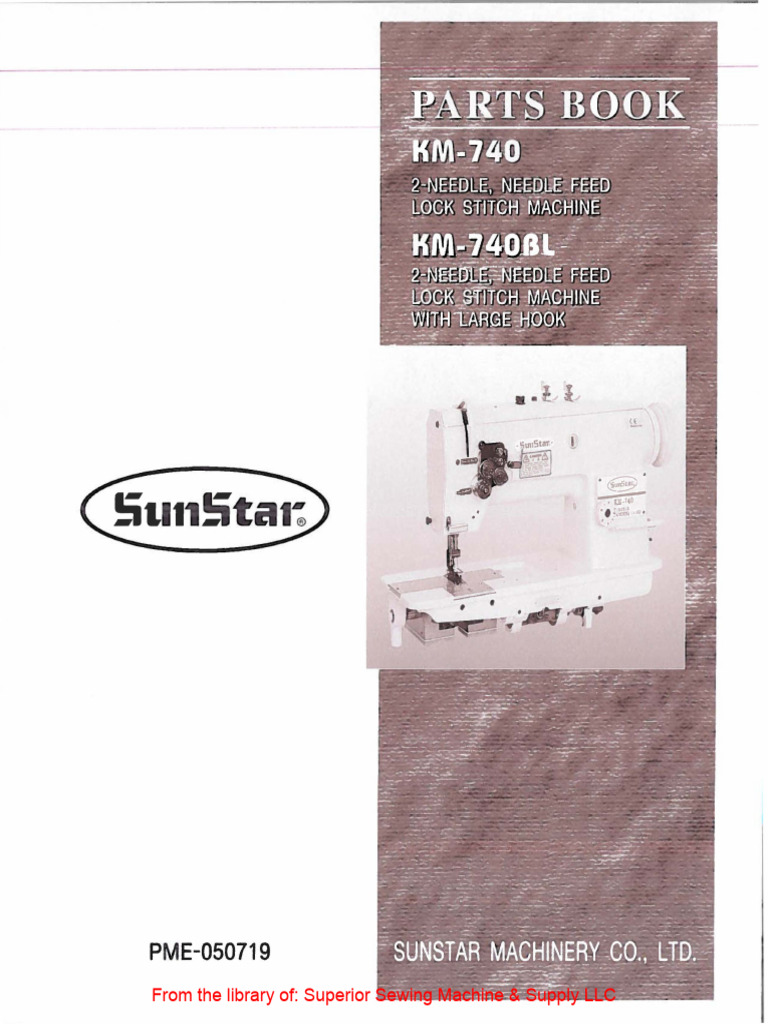 Sunstar KM-740, KM-740BL | PDF