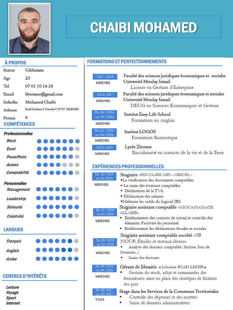 Cv Mohamed Chaibi | PDF