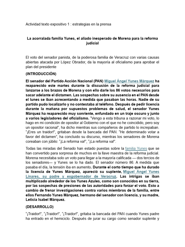 Actividad texto expositivo 1 | PDF