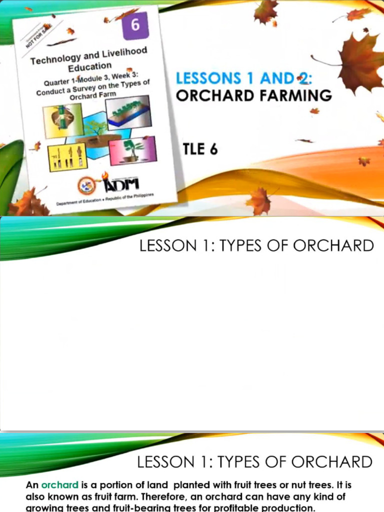 Management of Orchards | PDF