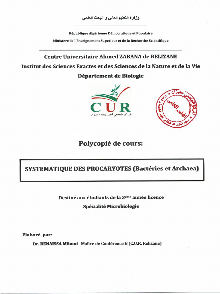Polycopié de Cours | PDF