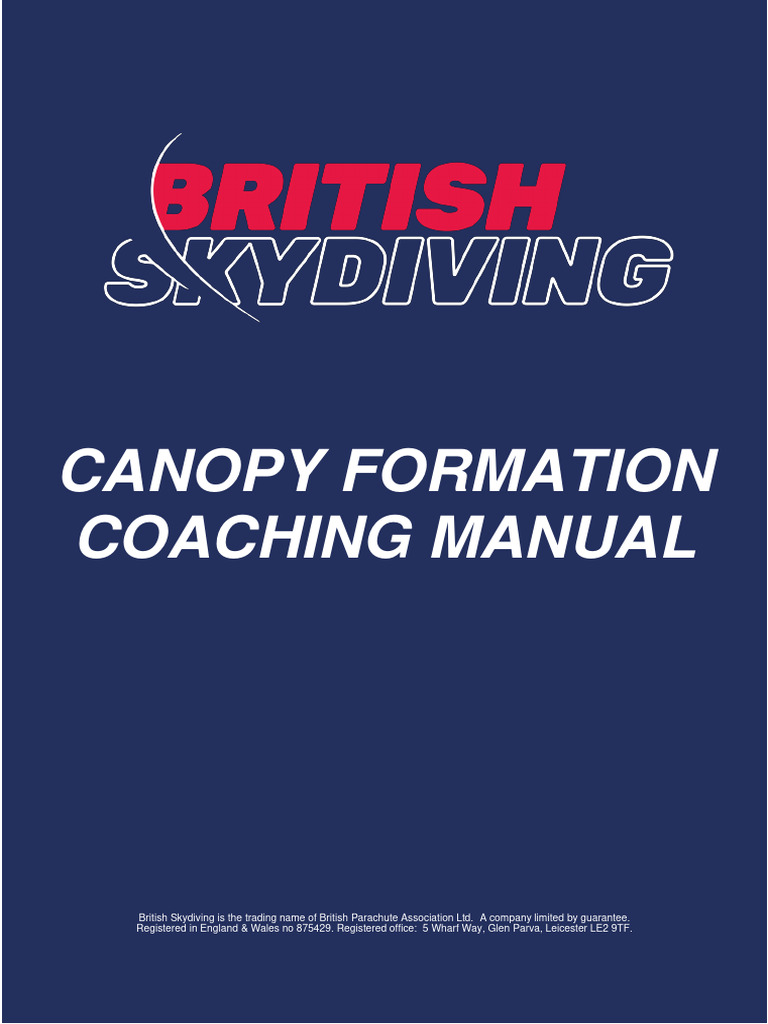 Canopy Formation Coaching Manual | PDF | Parachute | Computers