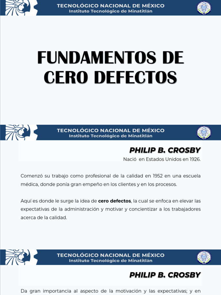 1.5 Fundamentos Cero Defectos | PDF