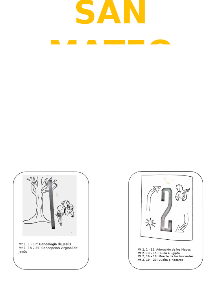 Evangelios Sinopticos en Simbolos (San Mateo) | PDF
