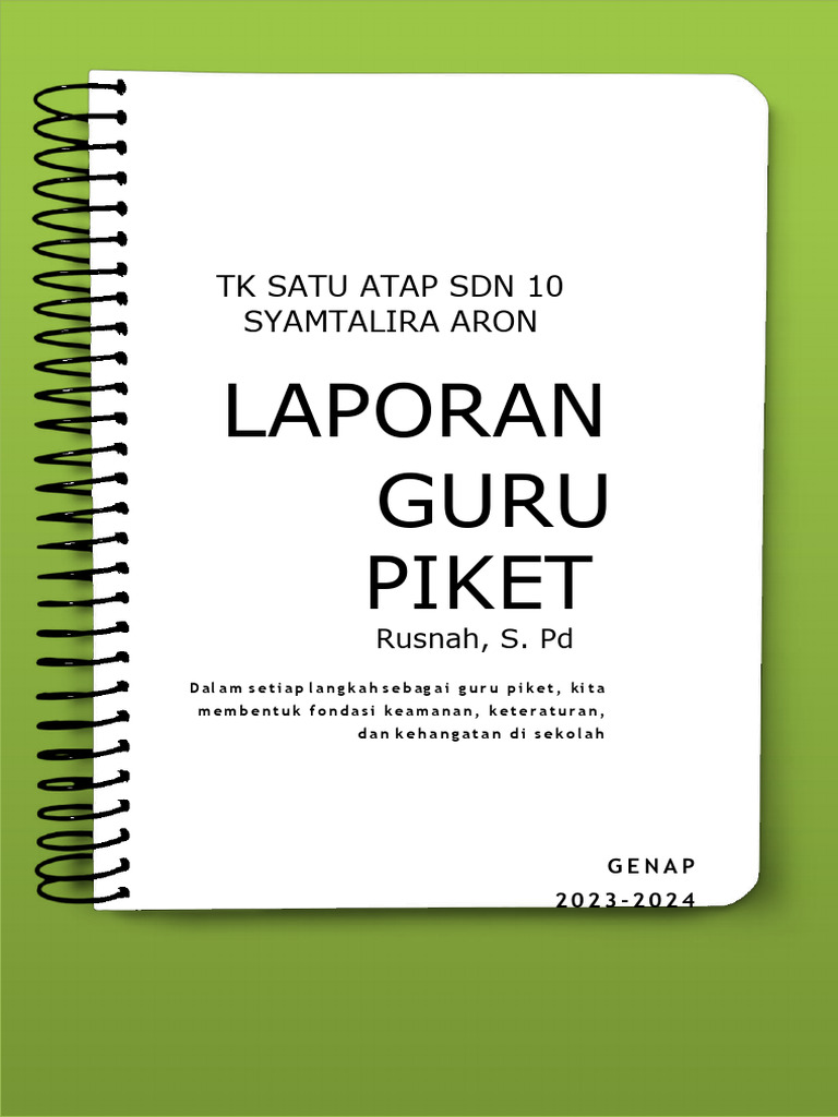 Lap Guru Piket TK | PDF