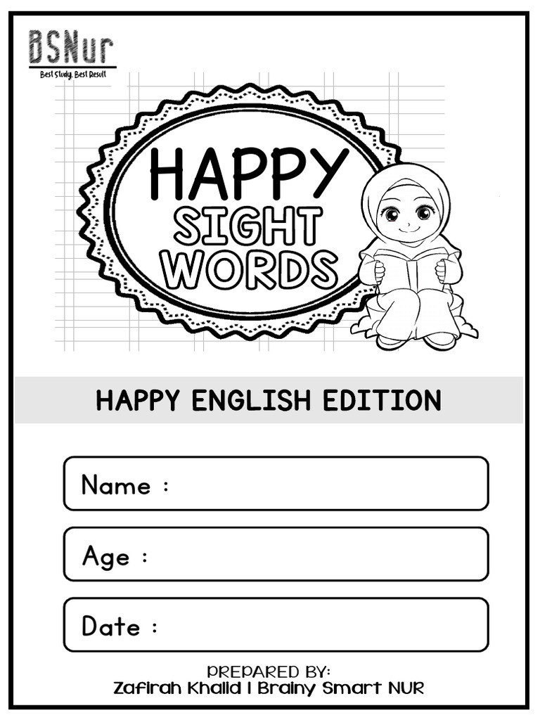 Happy Sight Words FREE | PDF