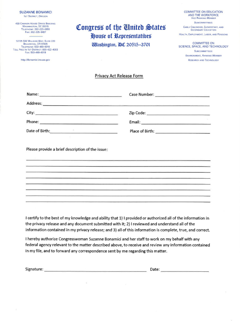 Privacy Act Release Form(1) | PDF