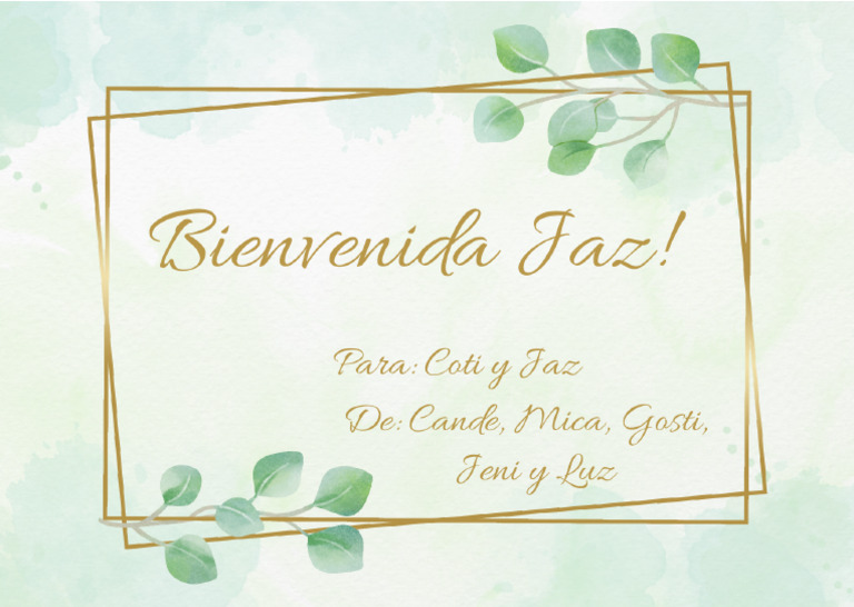 Green Modern Congratulations Card | PDF