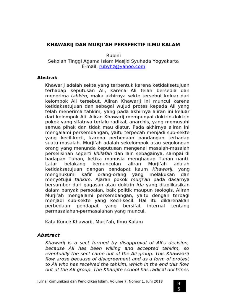 Ilmu Kalam | PDF