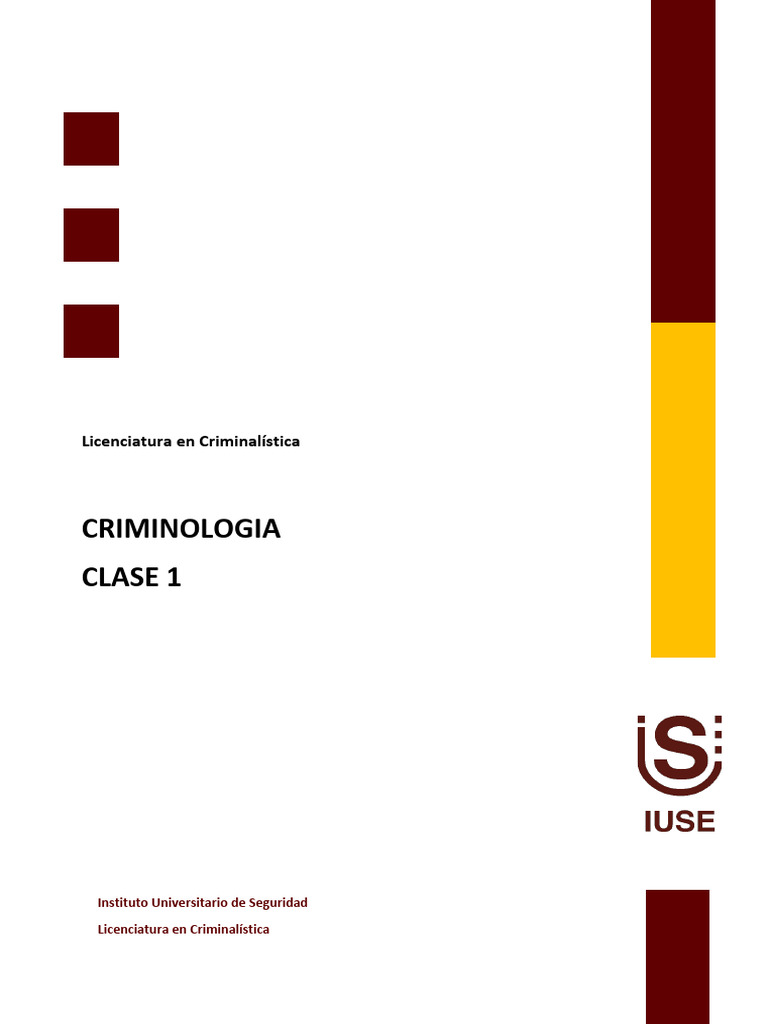 criminologia clase1 (1) | PDF