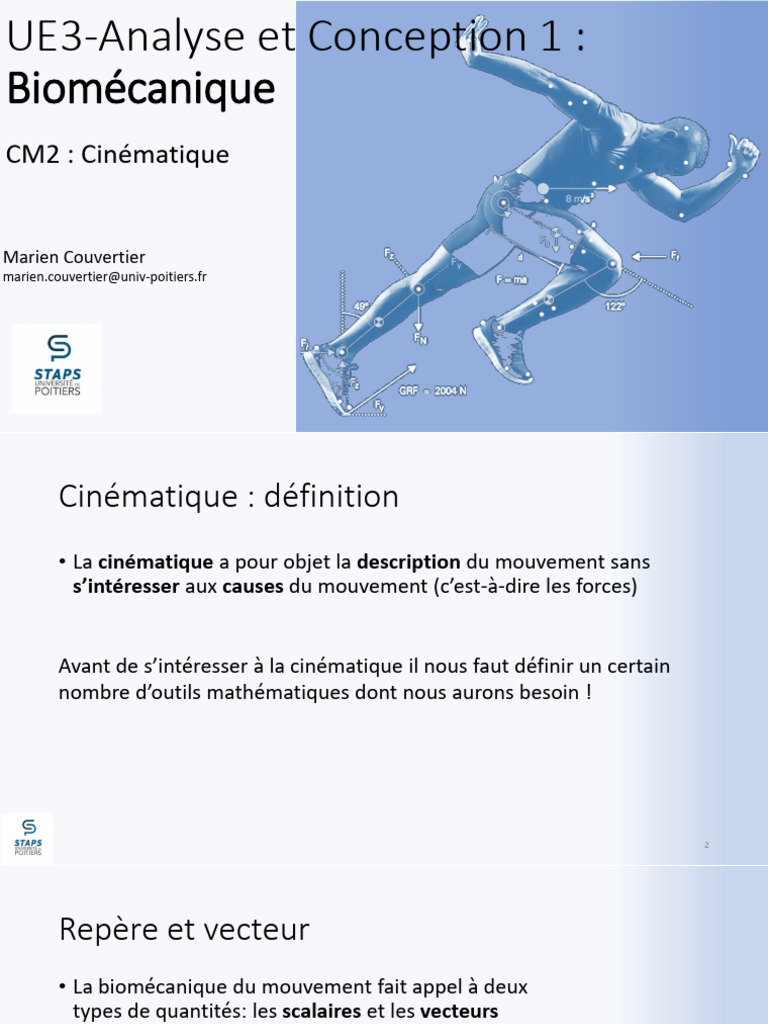 UE3 AetC1 02CM Cinematique | PDF