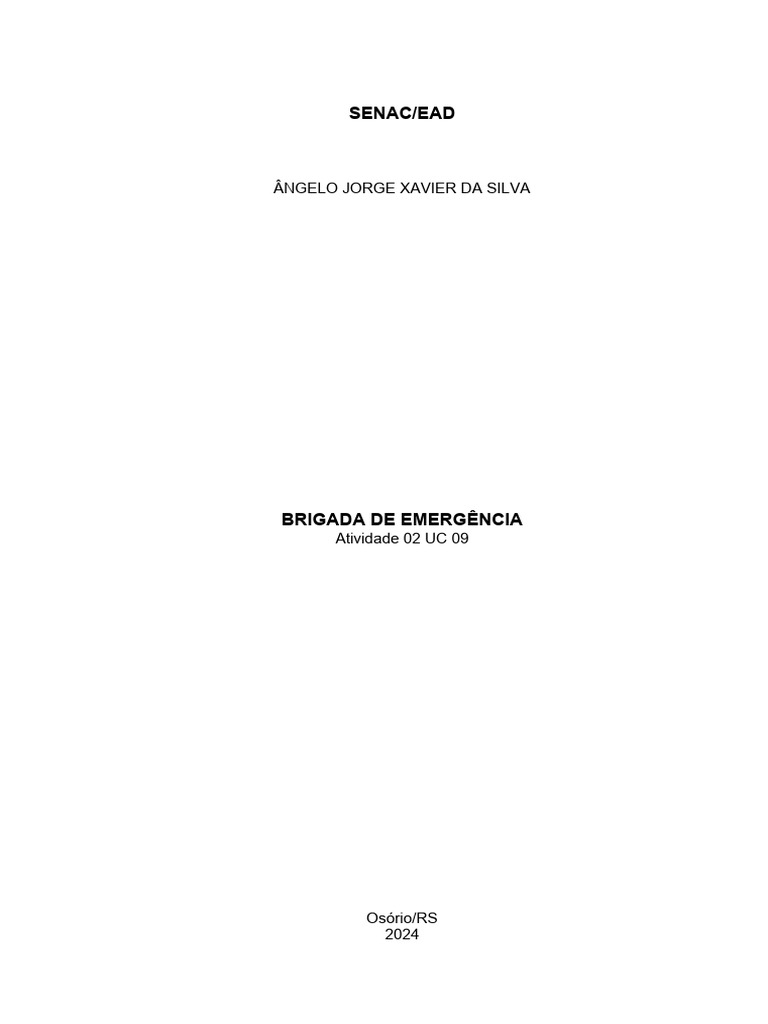 Atividade02 Brigada de Emergência | PDF