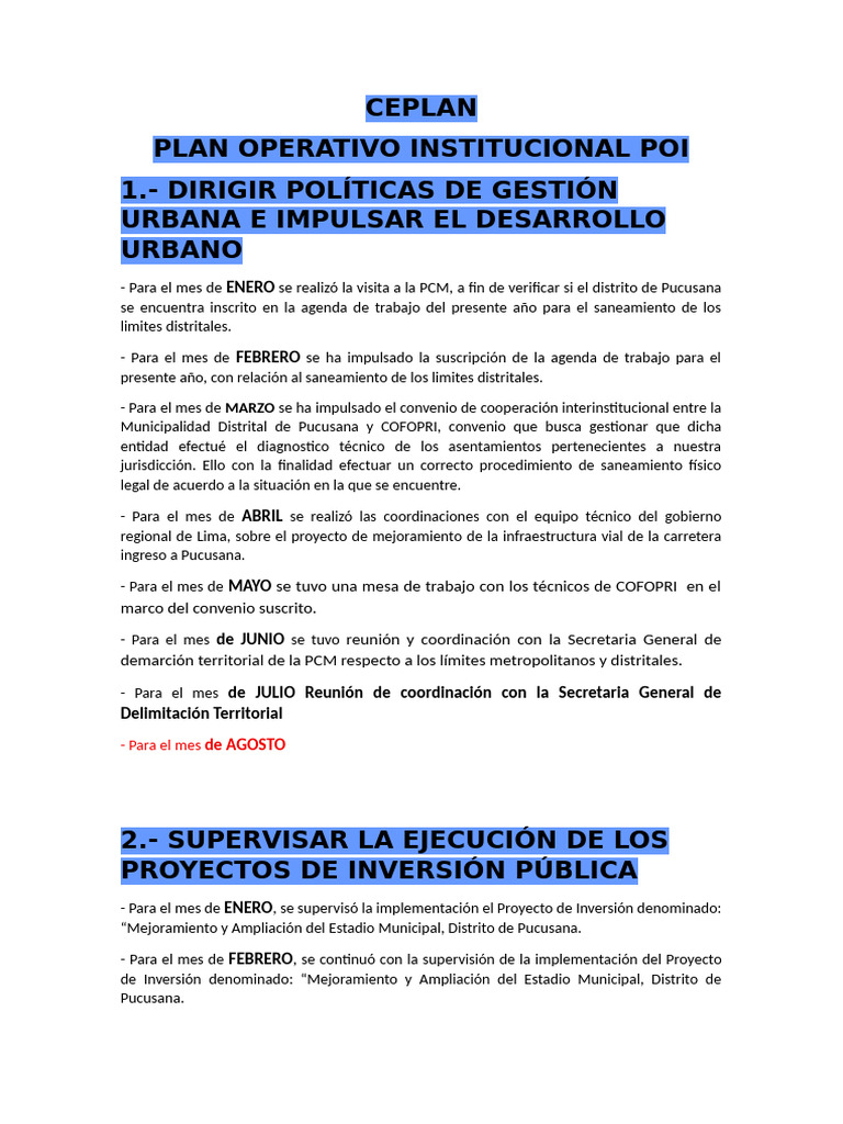 Actividades Poi | PDF