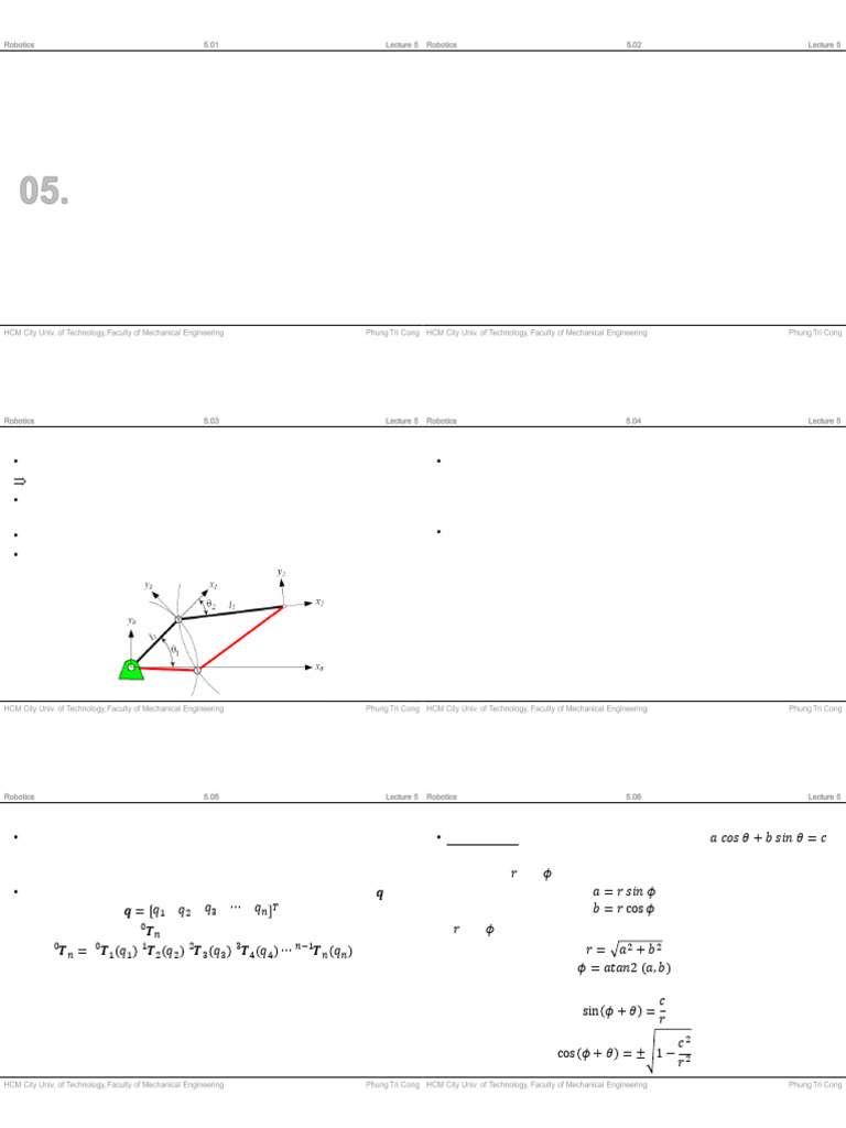 Inverse Kinematics | PDF