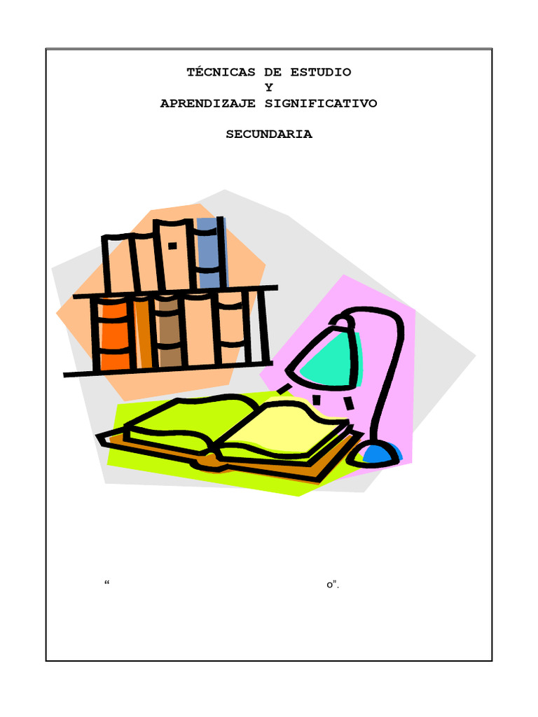 Libro de Técnicas de Estudio | PDF