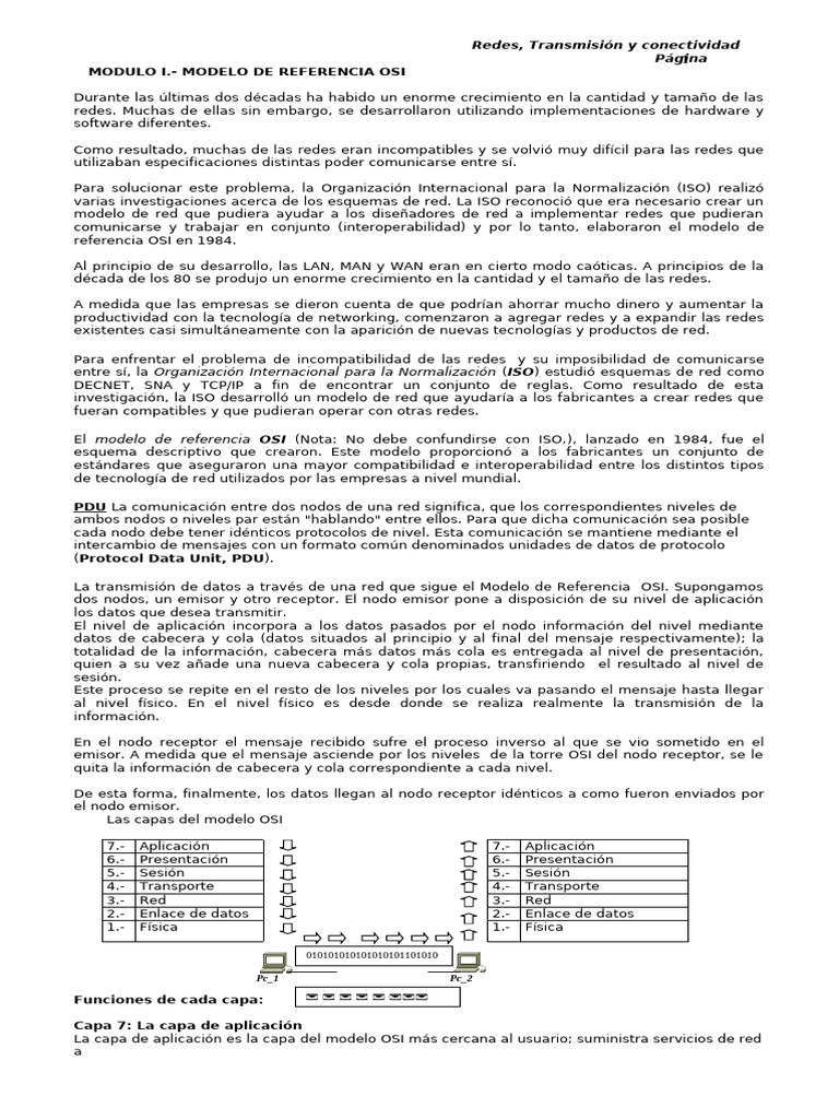 1 Conceptos Básicos de Redes (Comunicaciones y Redes de Datos) Guia 3 ...
