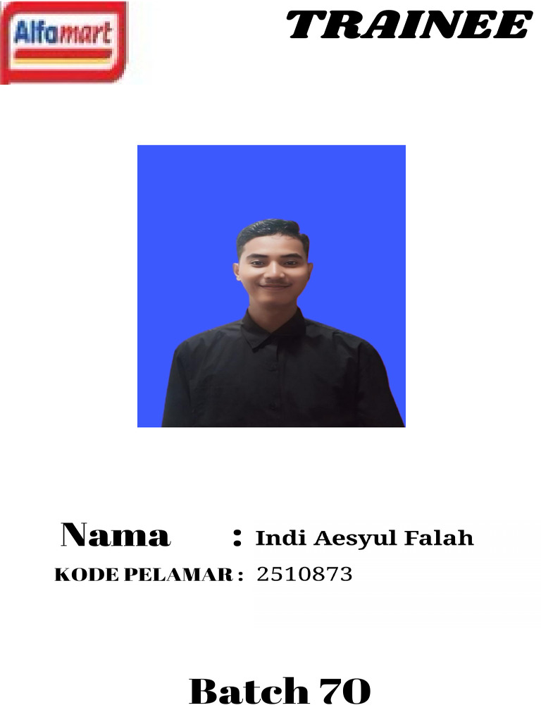 Format Id Card Batch 70 | PDF