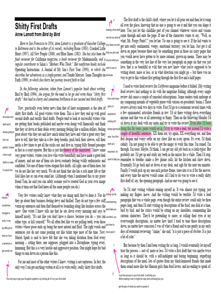 Kami Export - 1-Shitty First Drafts | PDF