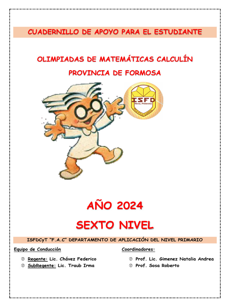 Calculín 6° 2024 | PDF