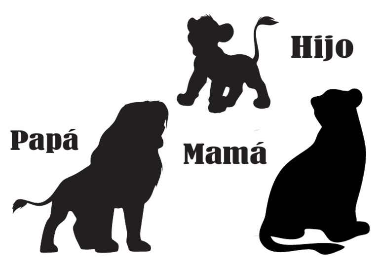 silueta rey leon | PDF