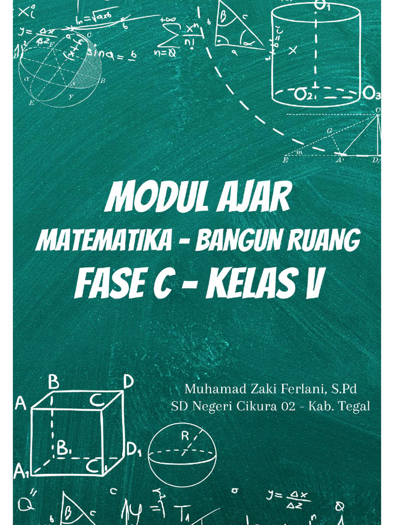 Modul Ajar - Matematika - Bangun Ruang - M. Zaki Ferlani, S.PD | PDF