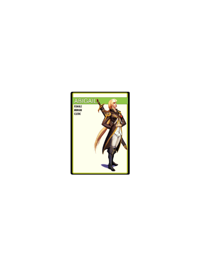 Abigail Card | PDF