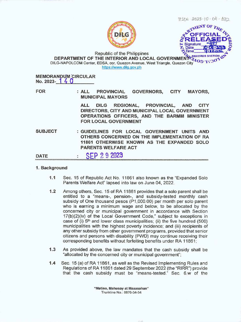 Dilg MC | PDF