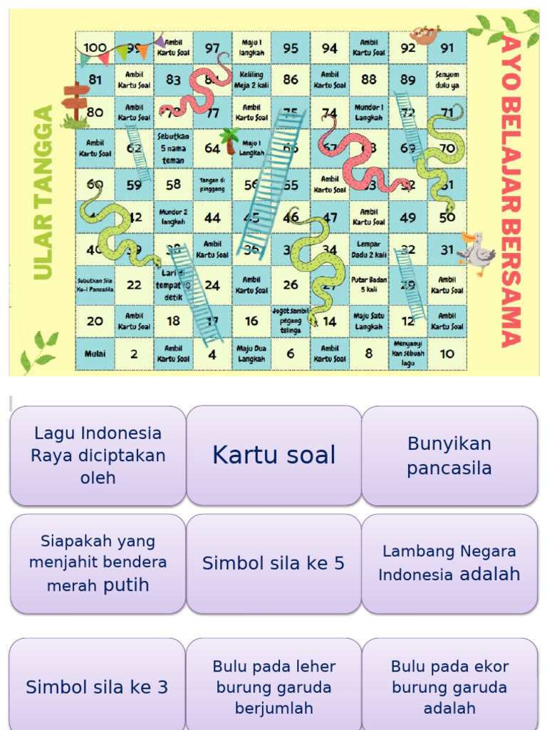 game ular tangga pkn | PDF