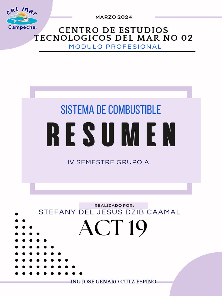 Act 19, RESUMENStefanyDzib, MN-A RESE | PDF