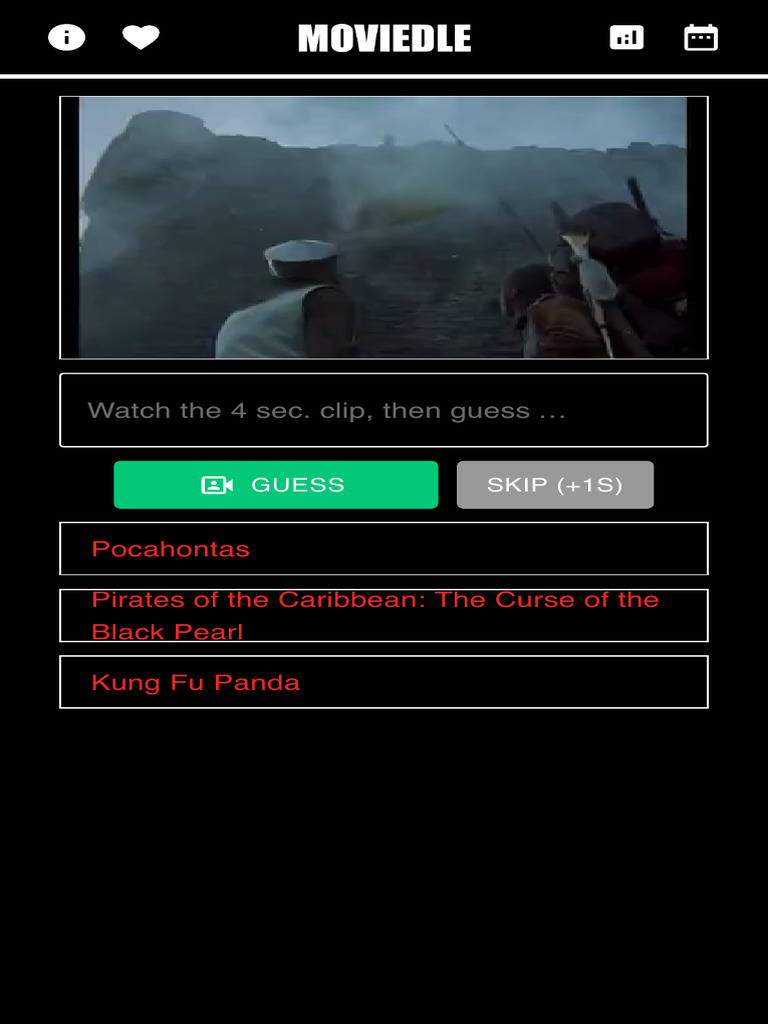 Moviedle The Movie Guessing Game | PDF