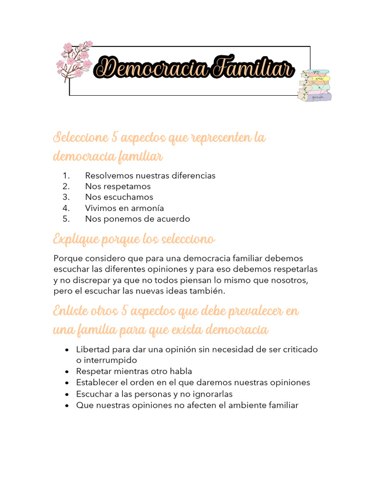 Democracia Familiar | PDF