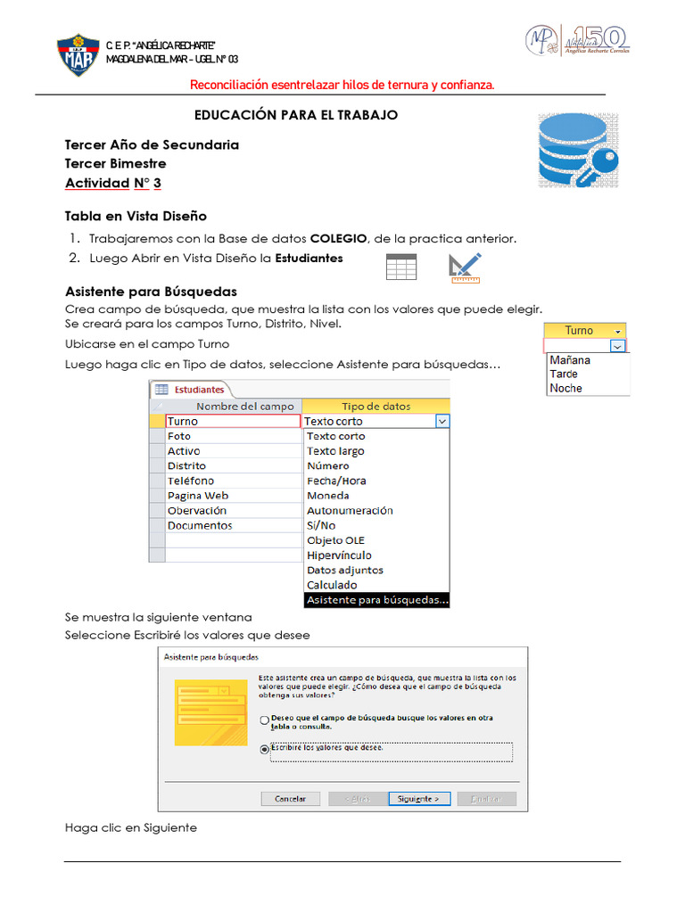 3ero Secundaria Actividad 03 | PDF