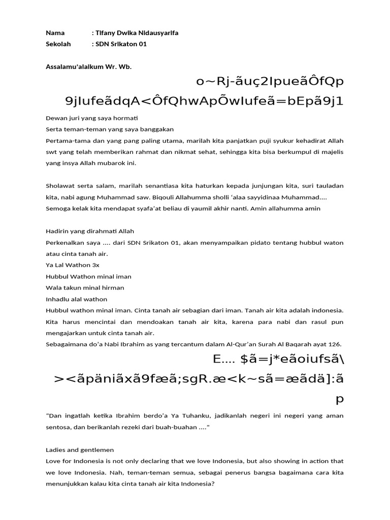 TEKS KHITOBAH MAPSI 2024 | PDF