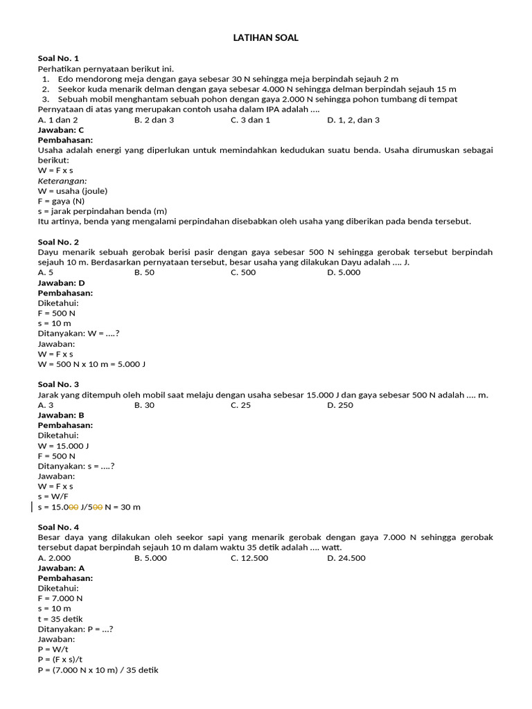 Latihan Soal Bab 2 | PDF