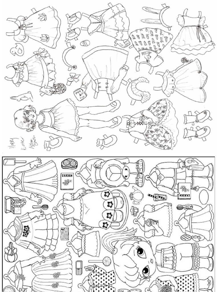 Dibujos Para Colorear Niñas De 4 A 7 Aós Pdf