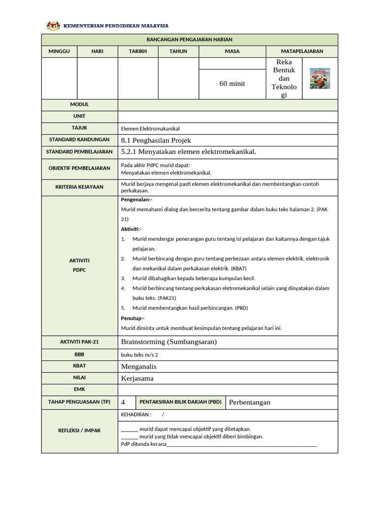 RPH RBT T6 SK V2 (Minggu 2) | PDF