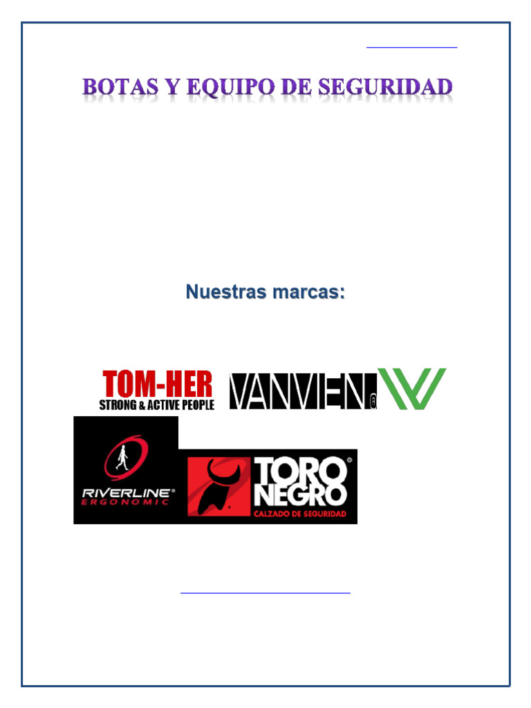 Catalogo Botas y Equipo de seguridad | PDF