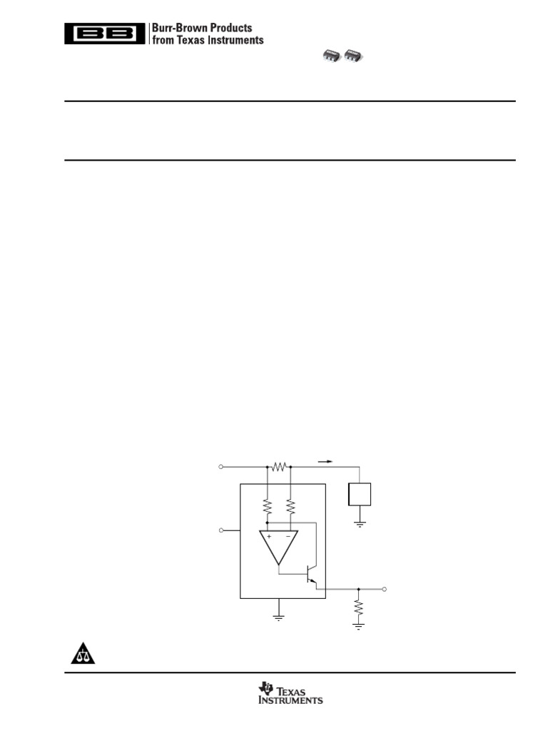 Current Shunt Monitor INA169 | PDF | Power Supply | Amplifier