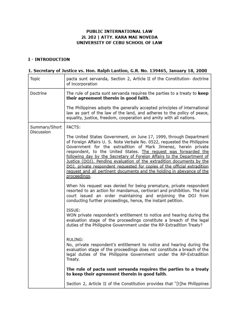 PIL - Consolidated Case Digests | PDF