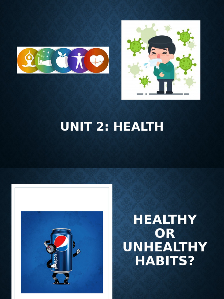 Class 8 HEALTHY OR UNHEALTHY HABITS | PDF