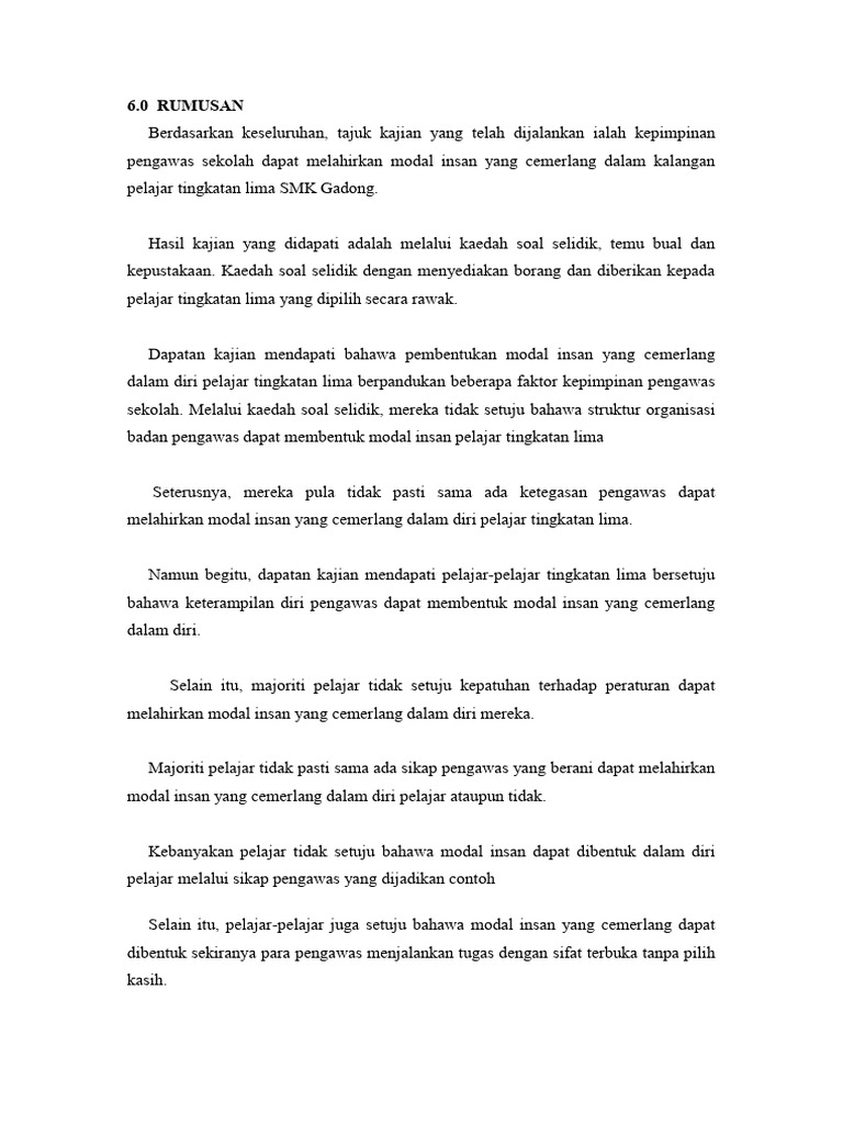 CTH Rumusan Terbaik | PDF