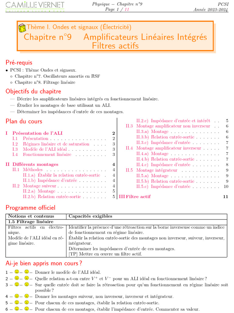 Chap09 ALI-filtre 2023 | PDF