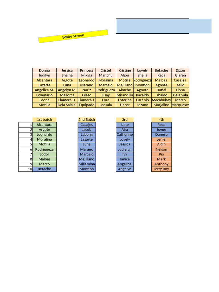 Graduation Seat Plan | PDF